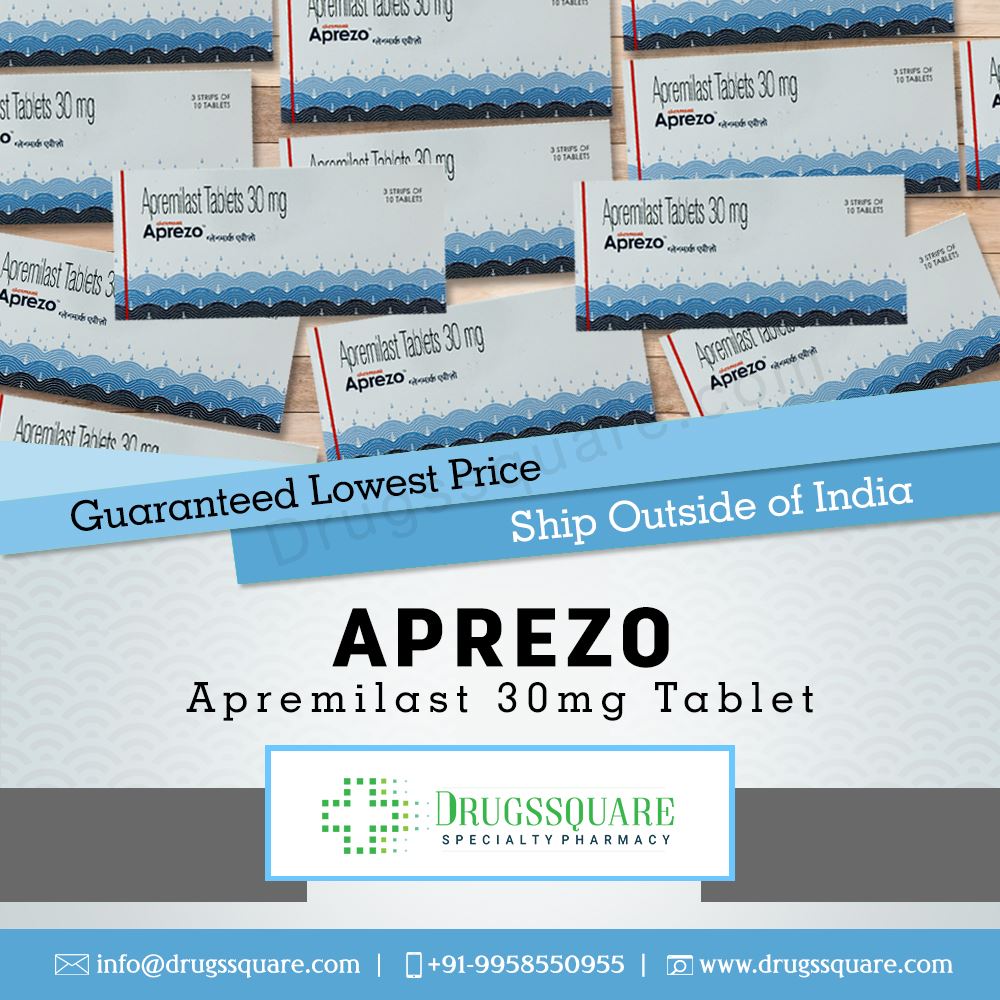 Aprezo 30 mg Tablet | Glenmark Apremilast | Voir Utilisations, Dosage ...